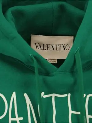 Valentino Garavani V Panther Patch Hooded Sweatshirt