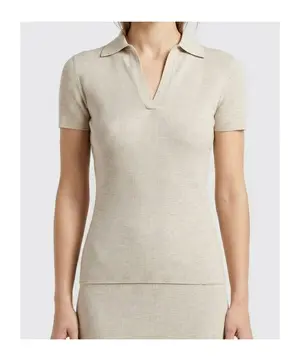 Max Mara Albero Ribbed Short-sleeved Polo Shirt