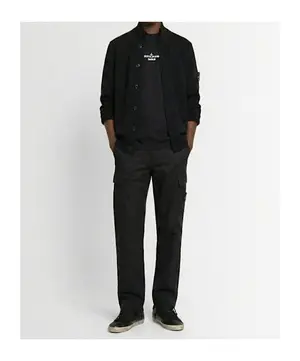 Stone Island Weatherproof Cotton Canvas Cargo Pants