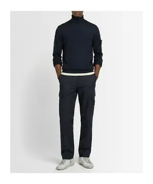 Stone Island Weatherproof Cotton Canvas Cargo Pants