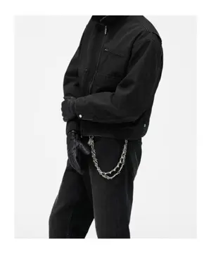 REPRESENT Worker Long Sleeve Jacket - Washed Black