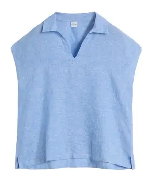 Aspesi Sleeveless Top With V-neck And Stitching Details