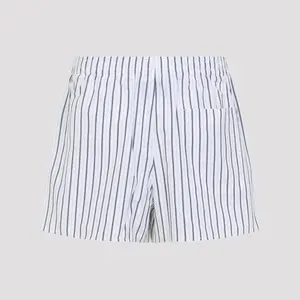 AMI Paris High Waist Striped Shorts
