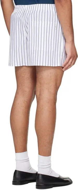 AMI Paris High Waist Striped Shorts