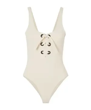 ERES Strappy One-piece Swimsuit With Exaggerated Eyelets