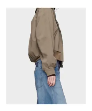 MAISON MARGIELA Ribbed-hem Zip-up Jacket