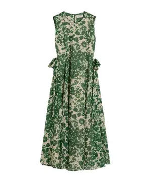 Max Mara Floral Print Midi Dress