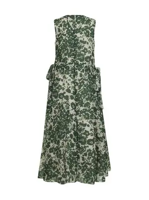 Max Mara Alibi Floral Sleeveless Dress - Green