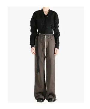 Rick Owens Cropped Bomber Jacket - Black