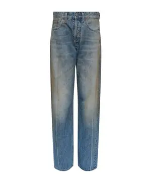 MAISON MARGIELA Logo Patch Straight-leg Jeans