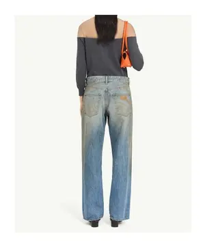 MAISON MARGIELA Logo Patch Straight-leg Jeans