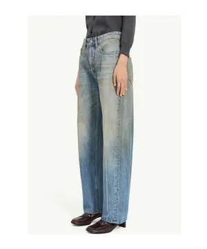 MAISON MARGIELA Logo Patch Straight-leg Jeans
