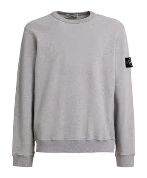 Stone Island Brushed Cotton Sweatshirt - Gray