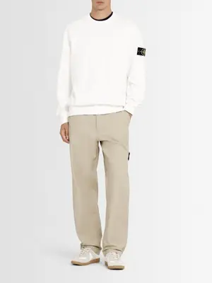 Stone Island Brushed Cotton Sweatshirt - Gray