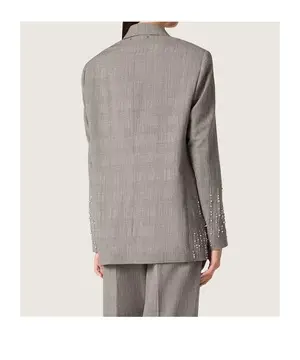 GOLDEN GOOSE Checked Embellished Blazer