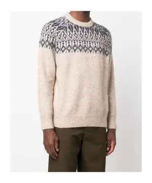 Brunello Cucinelli Patterned Knitted Crewneck Jumper