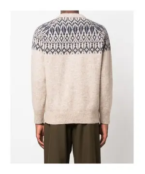 Brunello Cucinelli Patterned Knitted Crewneck Jumper