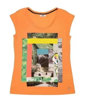 Iceberg Round Neck Logo T-shirt - Orange