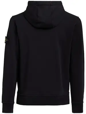 Stone Island Cotton Sweatshirt Hoodie - Black