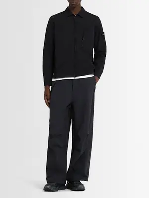 Stone Island Stretch Cotton Twill Shirt - Black