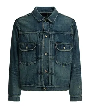 Sacai Checked-lining Denim Jacket
