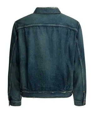 Sacai Checked-lining Denim Jacket
