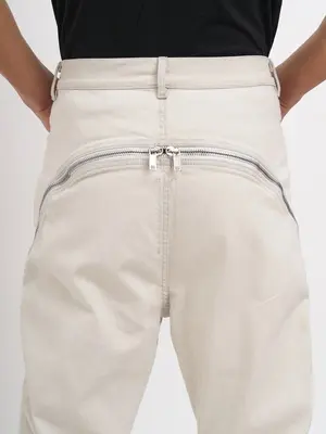 Rick Owens Side Zip Jeans - Latte