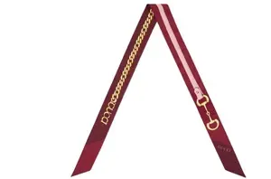 Gucci Printed Silk Twill Ribbon - Bordeaux