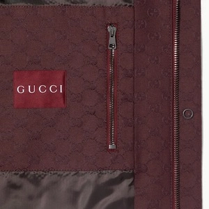 Gucci Embellished Gg Monogrammed Padded Jacket