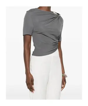 Christopher Esber Asymmetrical Draped Top With Pleated Details
