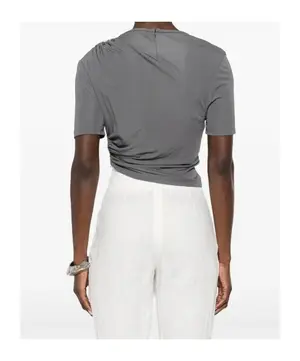 Christopher Esber Asymmetrical Draped Top With Pleated Details