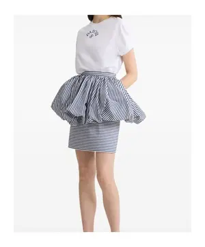 PATOU Logo Embroidered T-shirt - White
