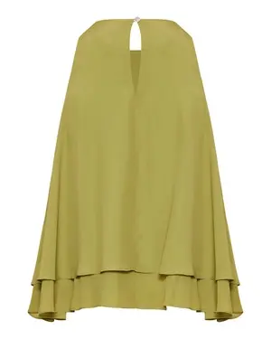 AMI Paris Sleeveless Tiered Blouse