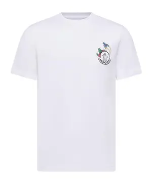 Moncler Cartoon Logo Graphic Crewneck T-shirt