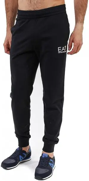 EA7 Vertical Collar Logo Tracksuit - Black