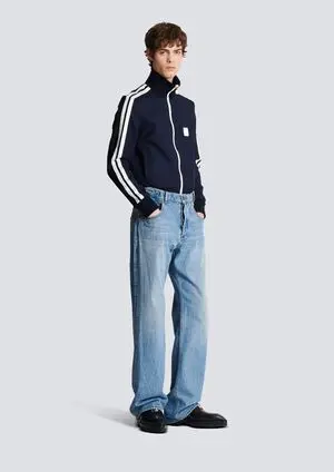 Balmain High-waist Wide-leg Jeans - Blue