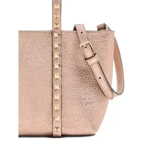 Valentino Garavani Small Rockstud Leather Tote Bag - Light Pink