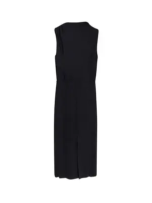 Soeur Gemma Asymmetrical Sleeveless Dress - Black