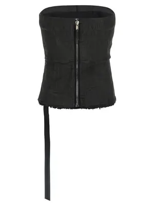 Rick Owens Off-the-shoulder Bustier Top