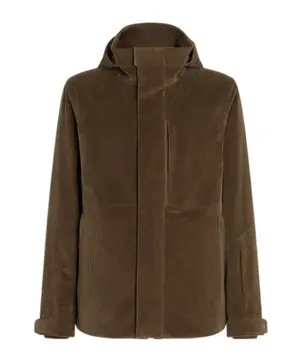 Zegna Cashco Hooded Corduroy Jacket