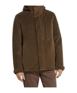 Zegna Cashco Hooded Corduroy Jacket