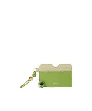 Fendi Ff Diamonds Card Case - Green