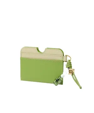 Fendi Ff Diamonds Card Case - Green