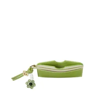 Fendi Ff Diamonds Card Case - Green