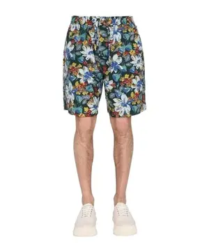 You Must Create Floral Print Elasticated Shorts