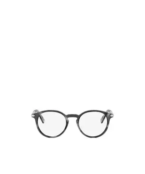 Dior Full Frame Round Eyeglasses - Black