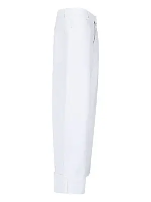 RÓHE Wide-leg Cuffed Jeans