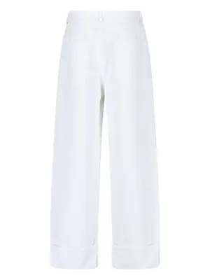 RÓHE Wide-leg Cuffed Jeans