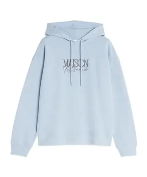 Maison Kitsuné Embroidered Logo Hoodie - Pure Blue
