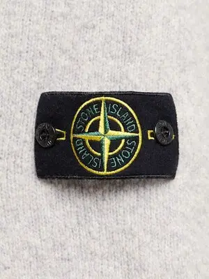 Stone Island Wool Blend Crewneck Sweater - White